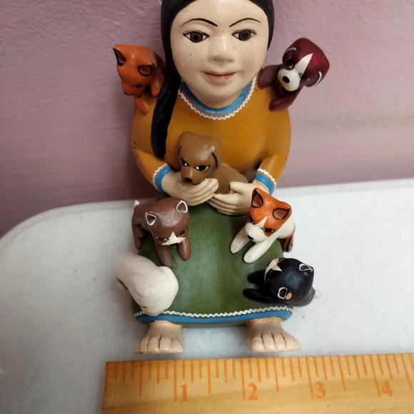 Unbranded | Accents | Terracotta Storyteller With Dogs Figurine ...